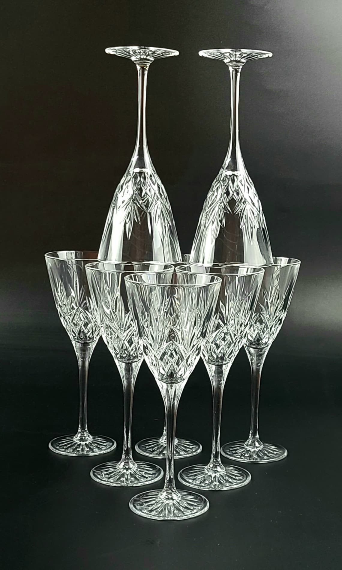 Vintage Cristal D Arques William Pattern Crystal Wine - Etsy