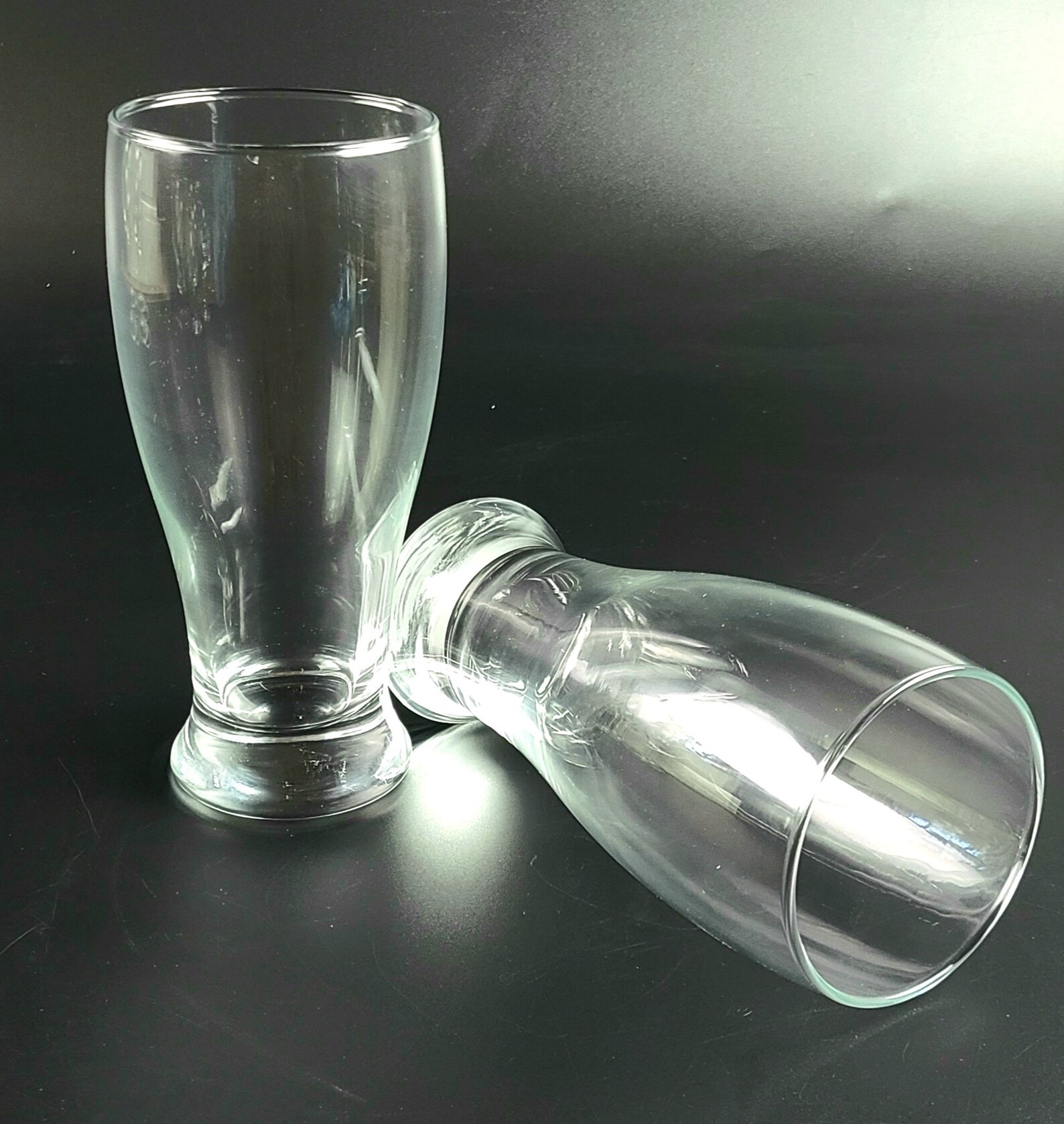 Vintage International Tableware Pilsner Glass Set of 2 | Etsy