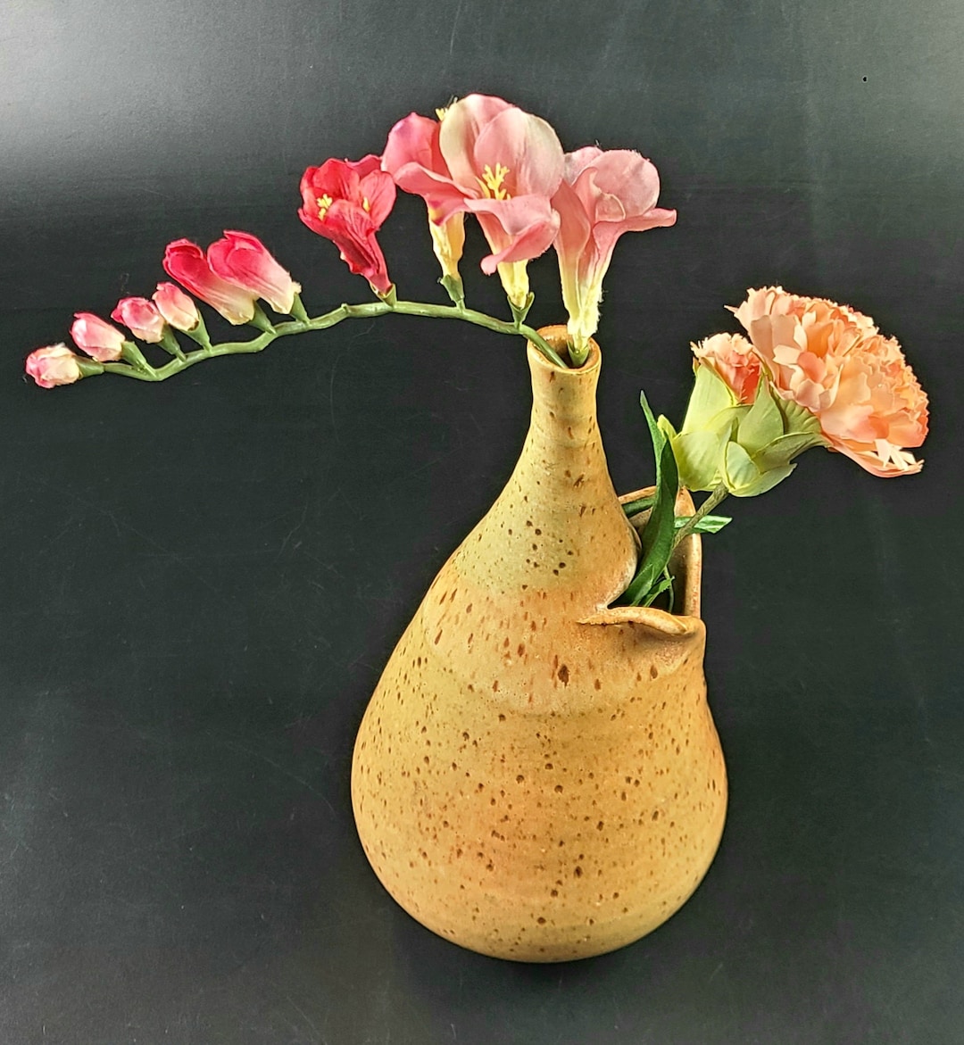 Vintage - Unique Design - Handmade Bud Vase - Signed Stoneware ...