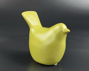 Vintage Bird Figurine - Parakeets - Love Birds - Yellow - Ceramic ...
