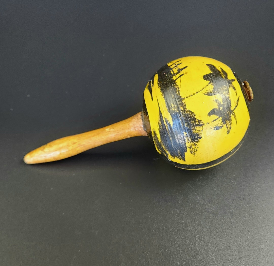 Vintage - 6.5" Long - Handmade Maraca - Made in Mexico - Etsy