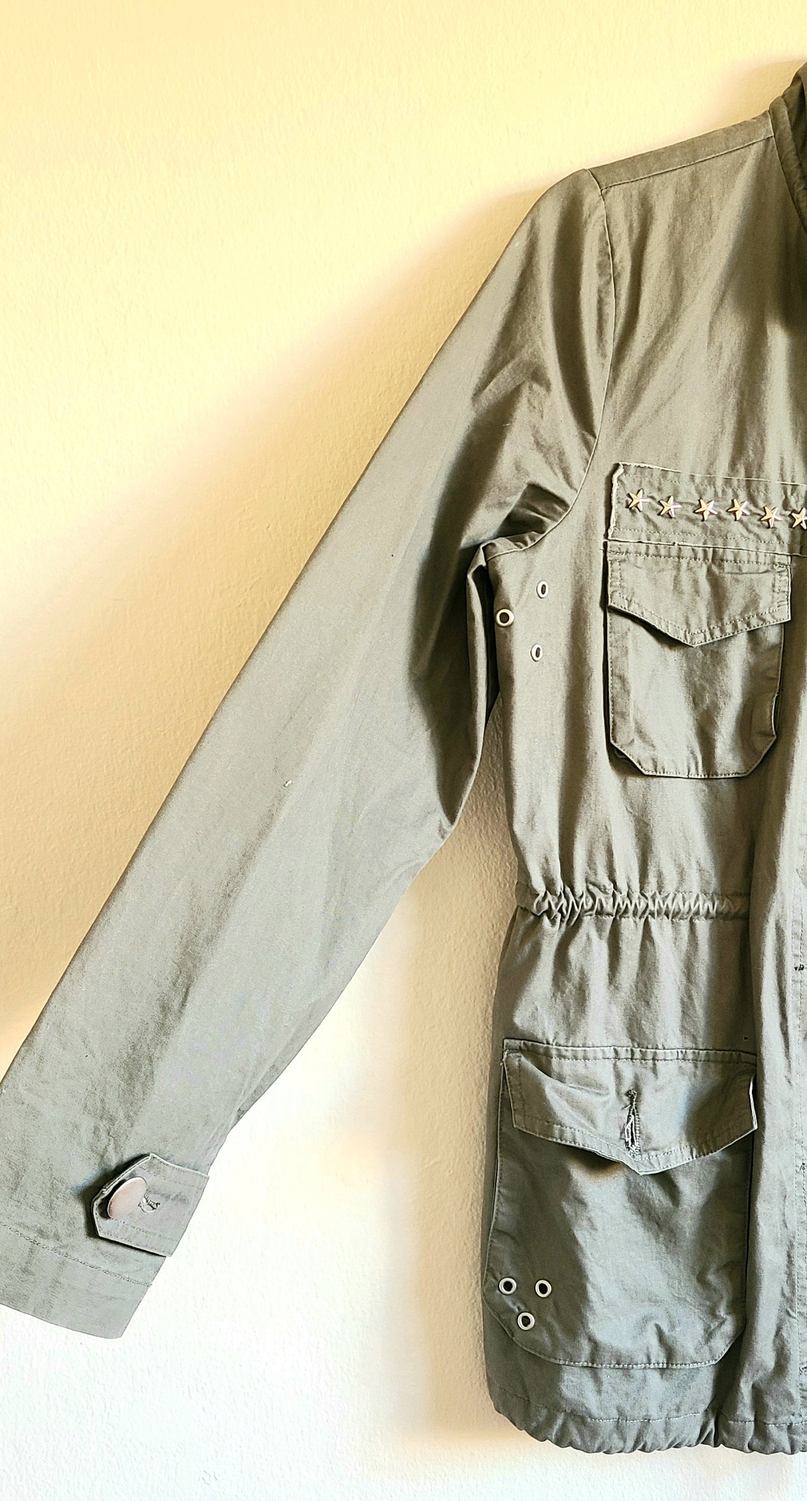 Vintage Olive Green Color Jacket by Sugarlips Made in China | Etsy