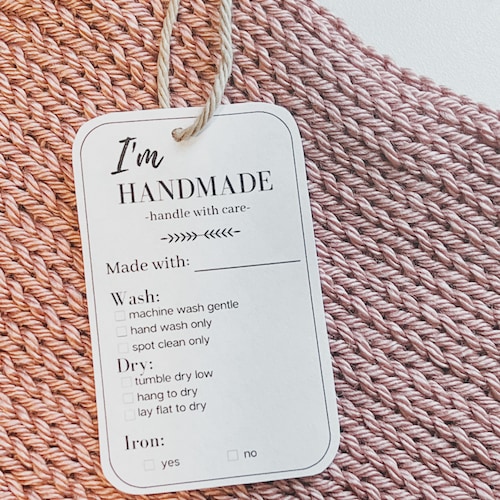 Printable Care Instructions Laundry Care Tags Printable - Etsy