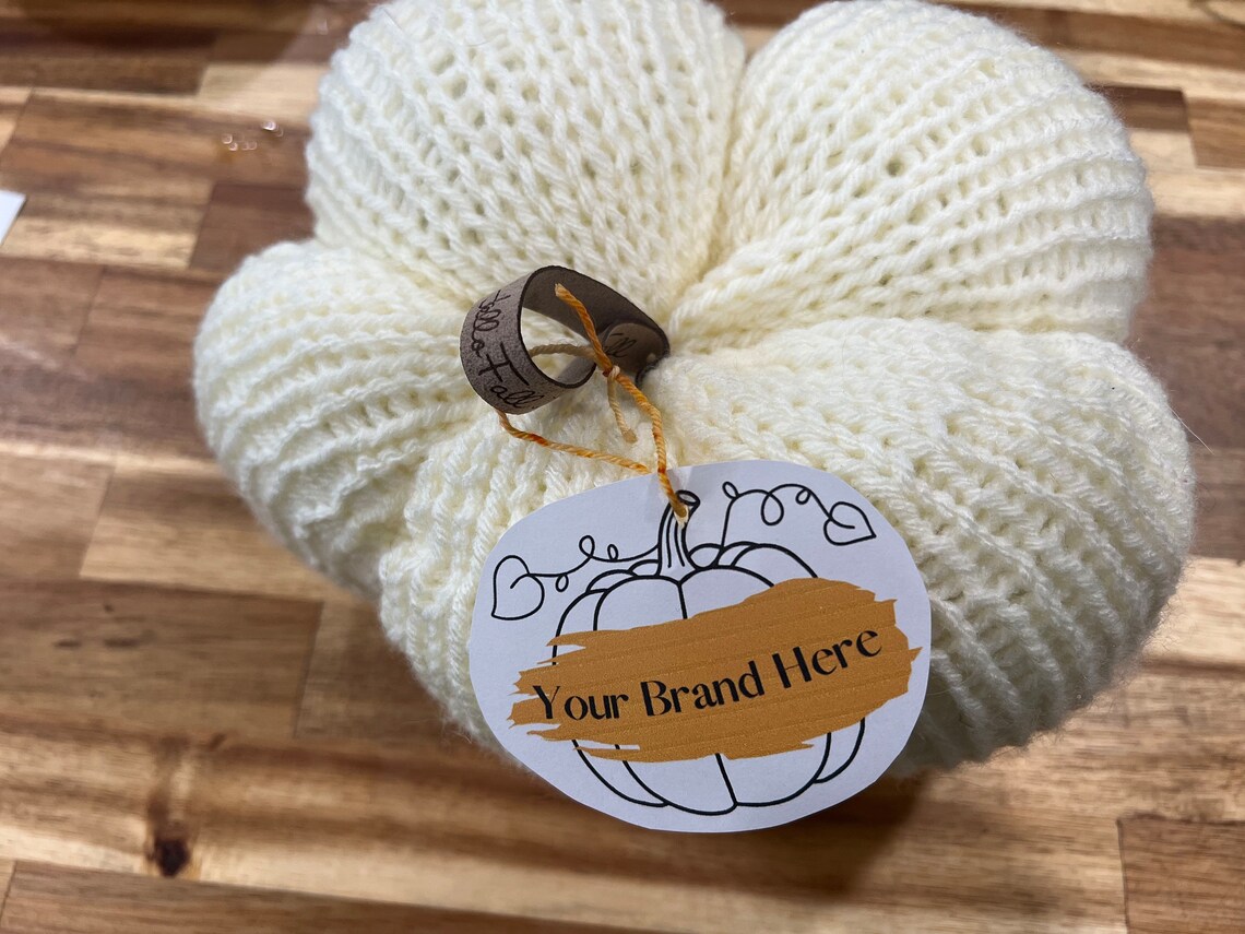 Pumpkin Market Tags Printable Pumpkin Tags Knit and - Etsy