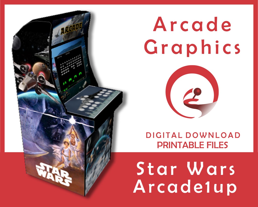 Star Wars Arcade1up Cabinet Graphics L Arcade Graphics L Arcade Artwork ...