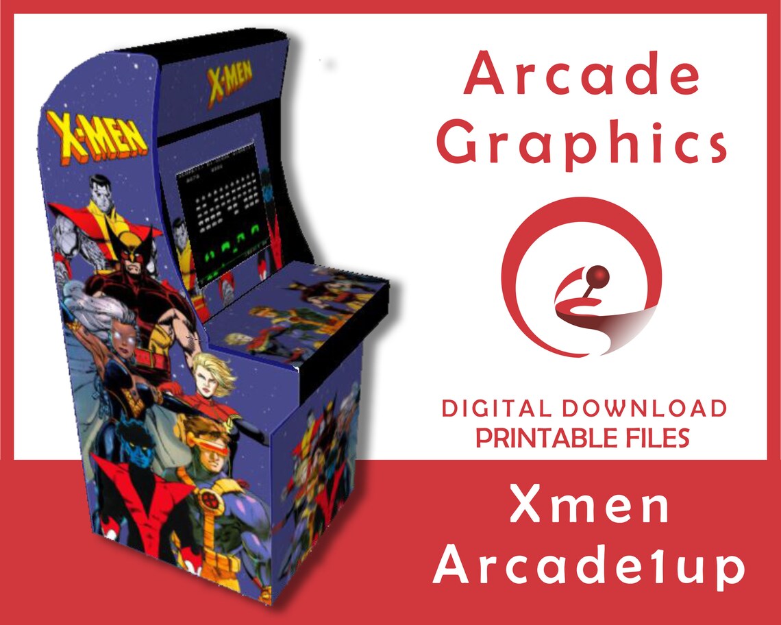 Xmen Arcade1up Cabinet Graphics L Arcade Graphics L Arcade Artwork - Etsy