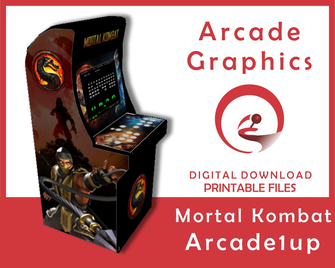 Mortal Kombat Arcade1up Cabinet Graphics L Arcade Graphics L Arcade ...