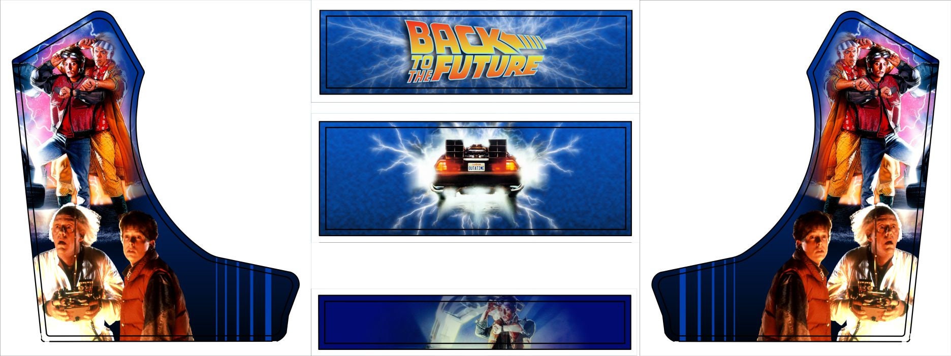 Back to the Future Bartop Graphics L Arcade Graphics L Arcade Artwork ...