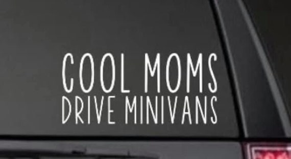 Paper Cool Moms Drive Minivans Car Decal Stickers, Labels & Tags ...