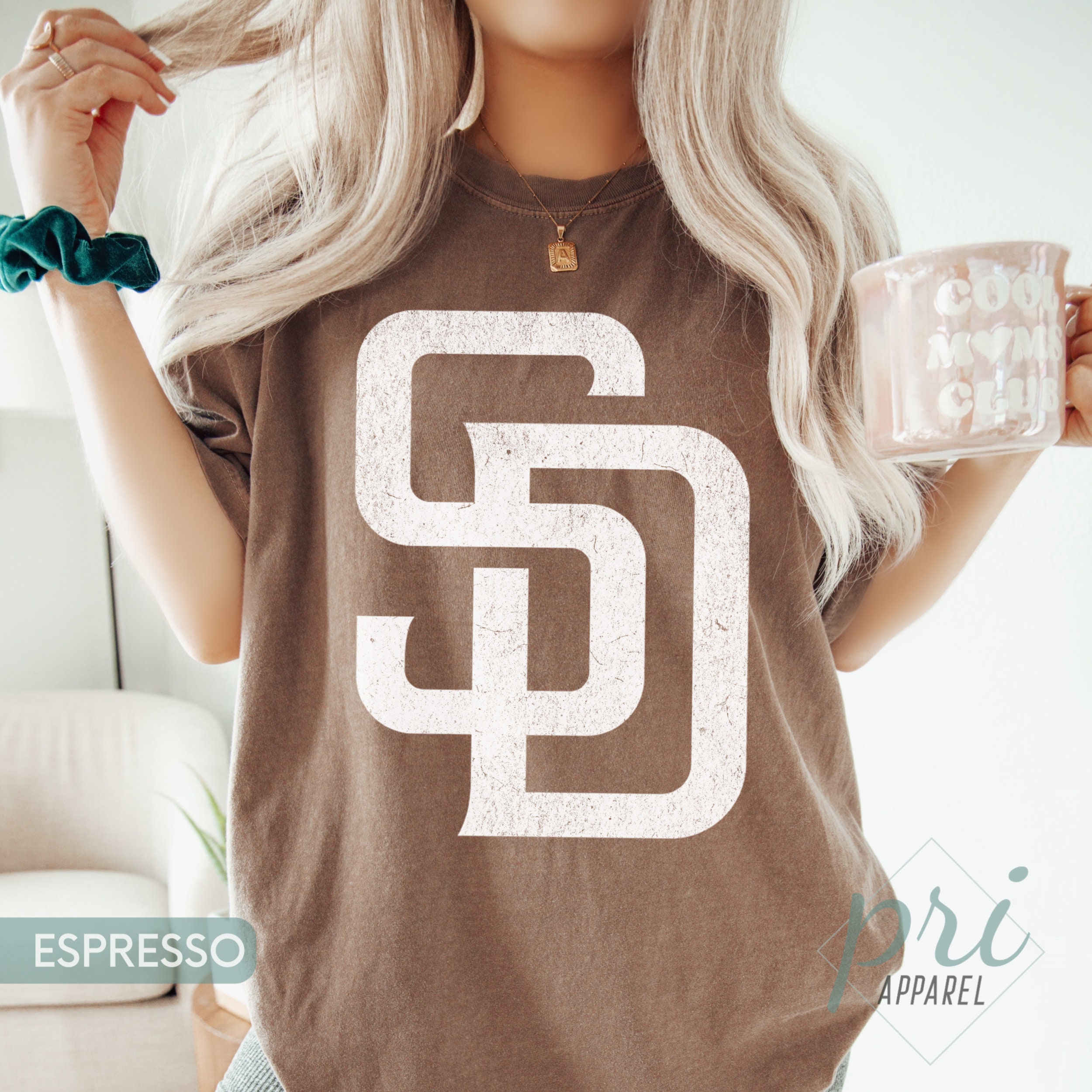Comfort Colors Distressed San Diego Baseball Shirt, Baseball Mama Tee ...