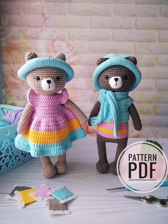 PATTERN PDF Bear Pattern Crochet Bear Pattern Amigurumi | Etsy
