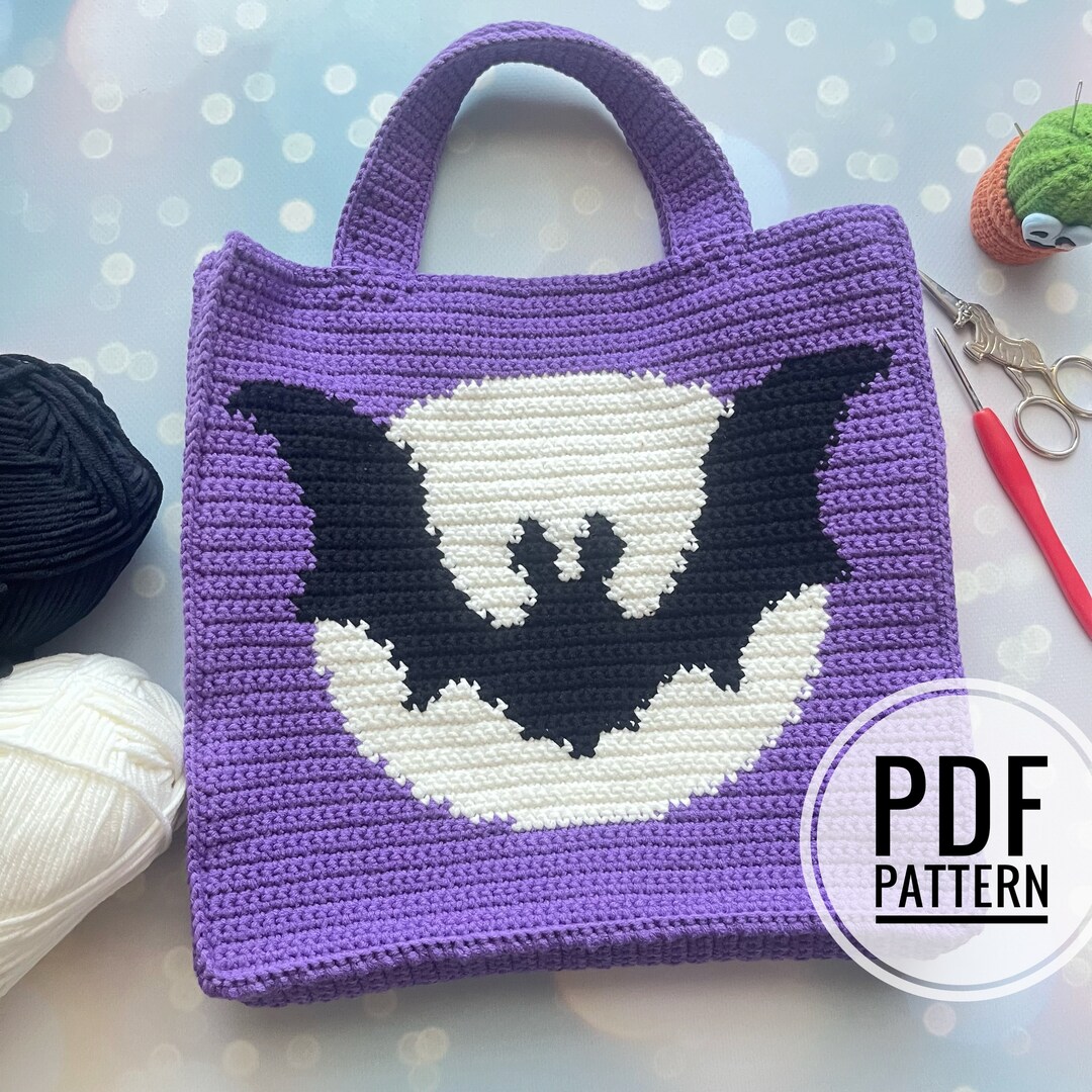 Crochet Bat Mini Bag Pattern, Crochet Bag Pattern, Crochet Bat Pattern ...