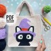 Crochet Bat Mini Bag Pattern, Crochet Bag Pattern, Crochet Bat Pattern ...