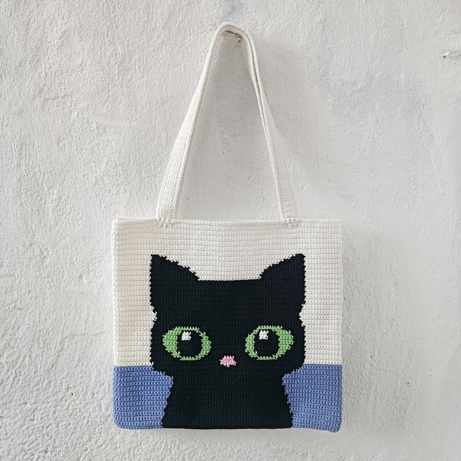 Crochet Cat Pattern Crochet Bag Pattern Crochet Tote Bag - Etsy