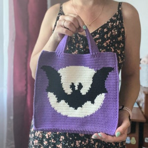 Crochet Bat Mini Bag Pattern, Crochet Bag Pattern, Crochet Bat Pattern ...