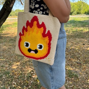 Cute Fire Bag Crochet Pattern, Crochet Bag Pattern, Crochet Tote Bag ...