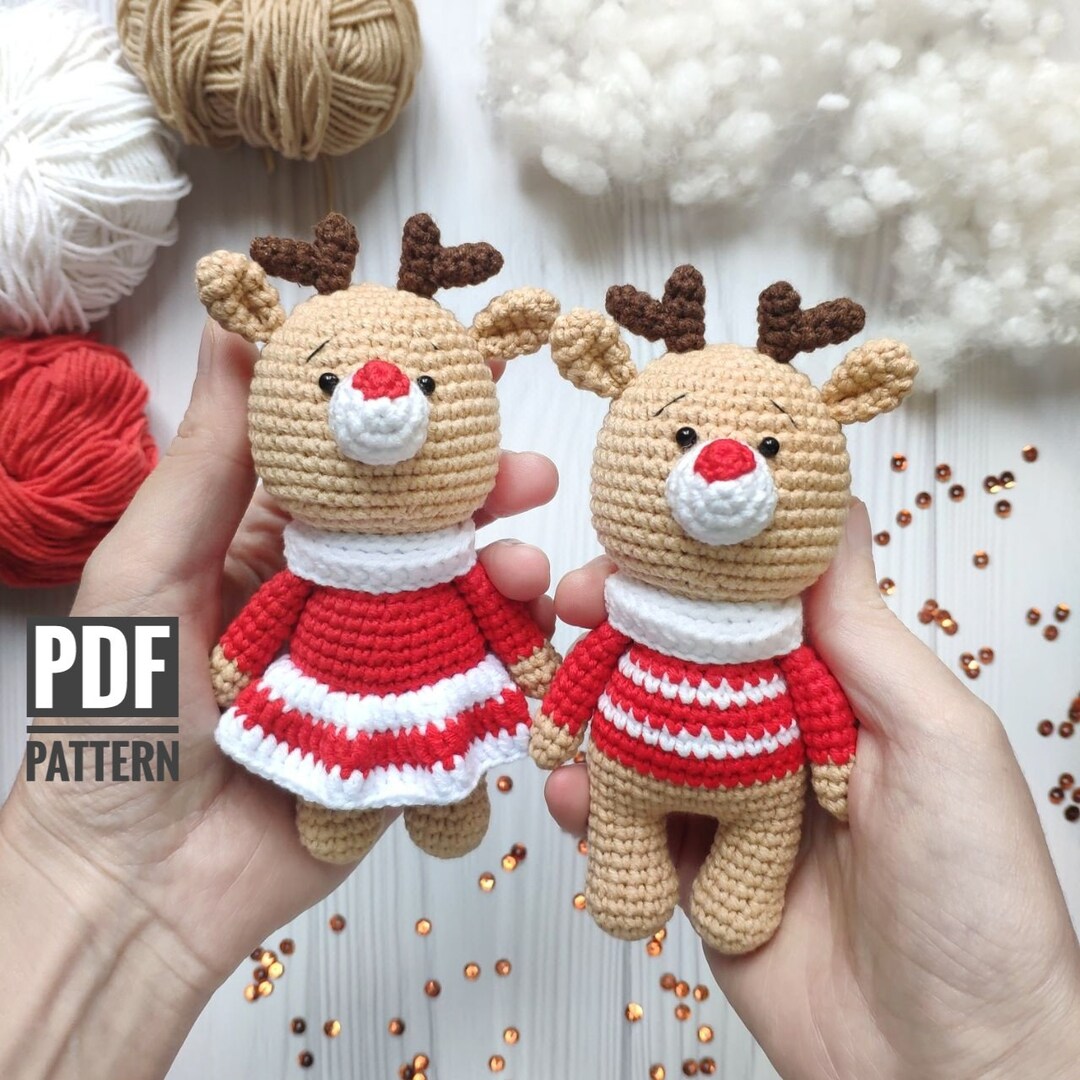 Deer Crochet Pattern, Crochet Doll Diy, Crochet Animal Pattern ...