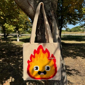 Cute Fire Bag Crochet Pattern, Crochet Bag Pattern, Crochet Tote Bag ...