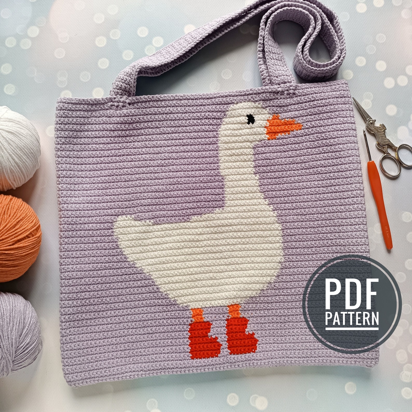 Crochet Bag Pattern Crochet Tote Bag Pattern Crochet Goose - Etsy