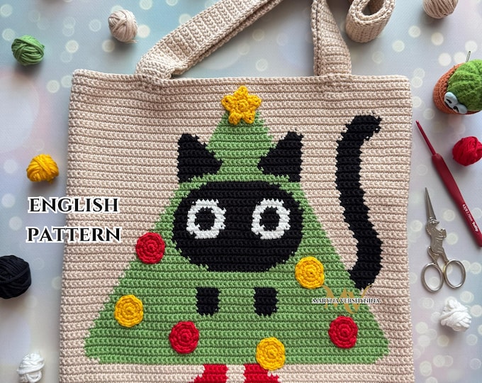 Kids Cat Bag Knitting Pattern Girls Handbag Purse Tutorial Crochet ...