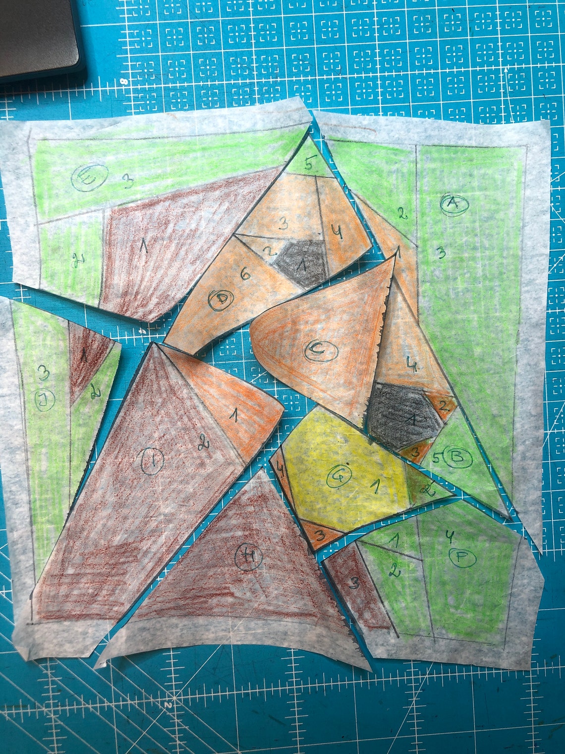 FPP Dog With a Tennis Ball Foundation Paper Piecing Pattern Digital ...