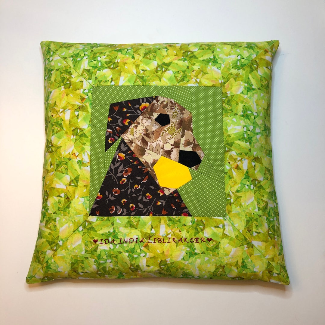 FPP Dog With a Tennis Ball Foundation Paper Piecing Pattern Digital ...