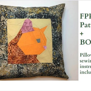 FPP Cat Head Pillow Pattern: Beginner Sewing (digital Download) - Etsy