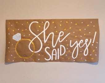 CUSTOM Graduation Hand Painted Brown Paper Banner - Etsy