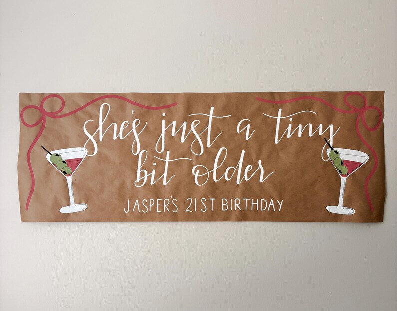 Custom Brown Paper Banner - Etsy
