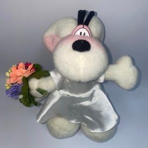 Vintage 90's Diddlina Diddl Mouse Bride Thomas Goletz Plush Toy 12 - Etsy