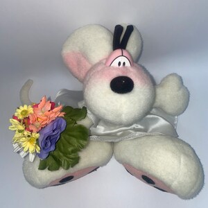 Vintage 90's Diddlina Diddl Mouse Bride Thomas Goletz Plush Toy 12 - Etsy