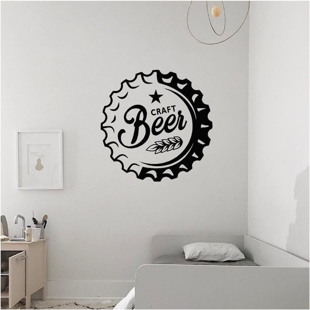 Craft Beer Vinyl Wall Art, Decal, Sticker, Transfer, Mural, Removable ...