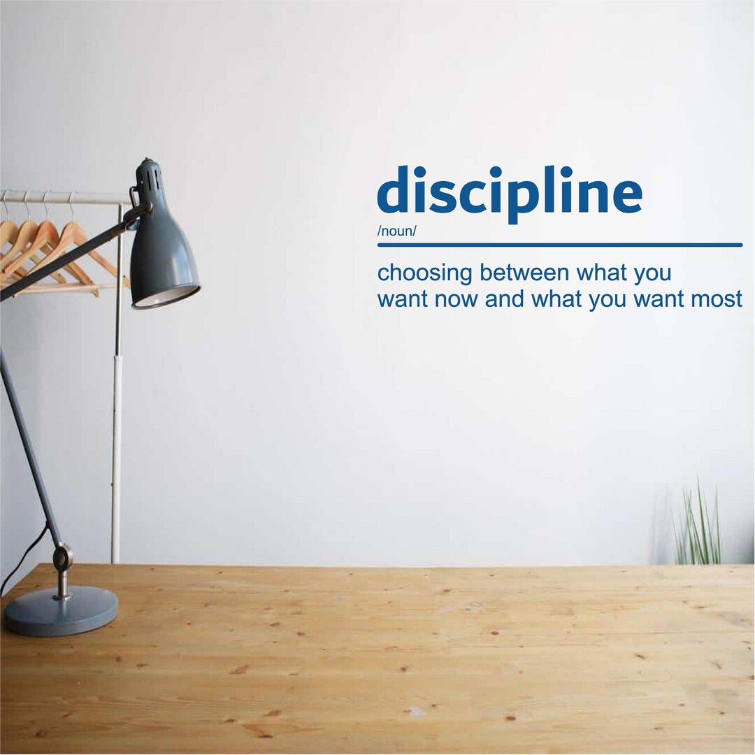 Definition of Discipline, Positive Affirmations, Motivational, Office ...