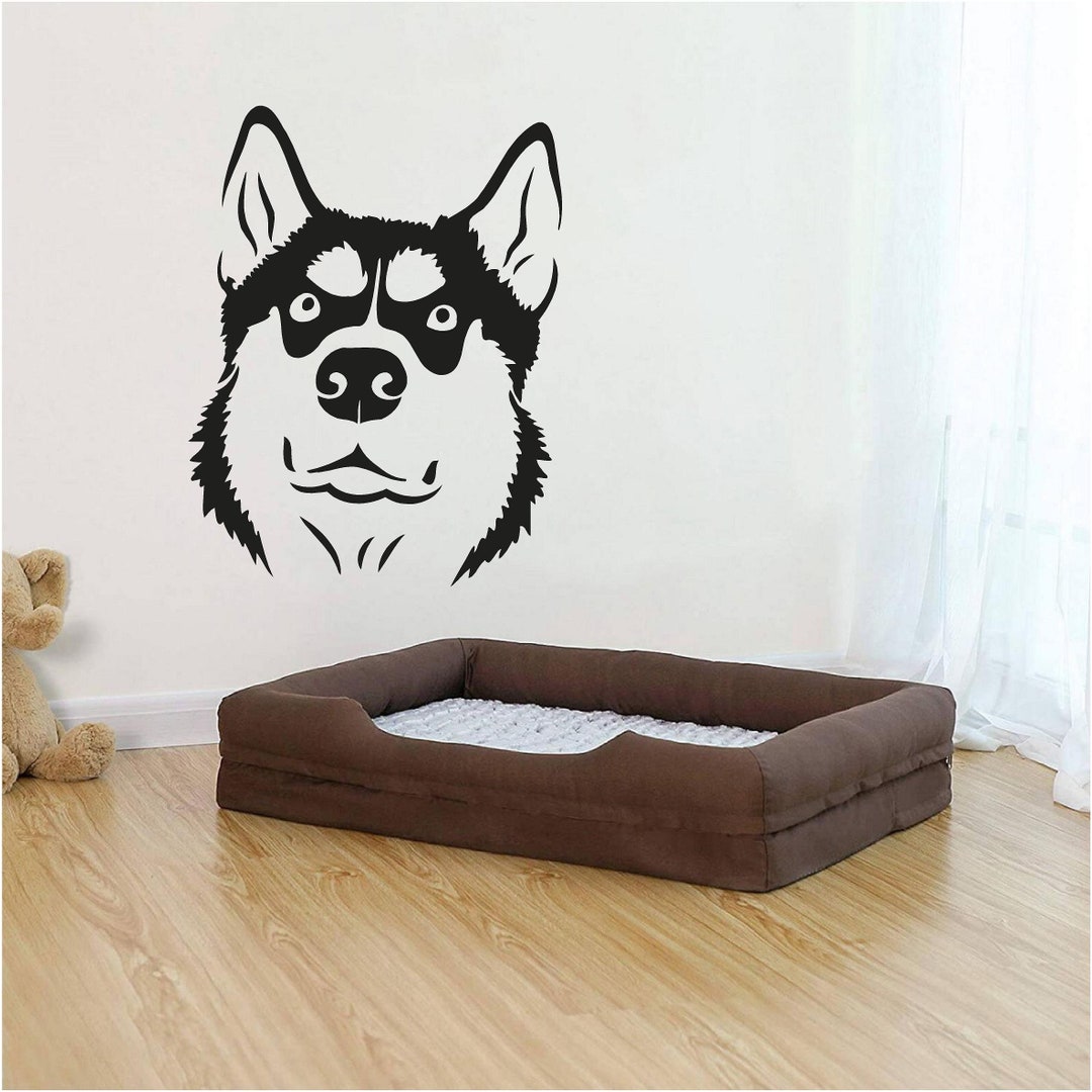 Husky Self Adhesive Vinyl Wall Art, Decal, Transfer, Mural, Interior or ...