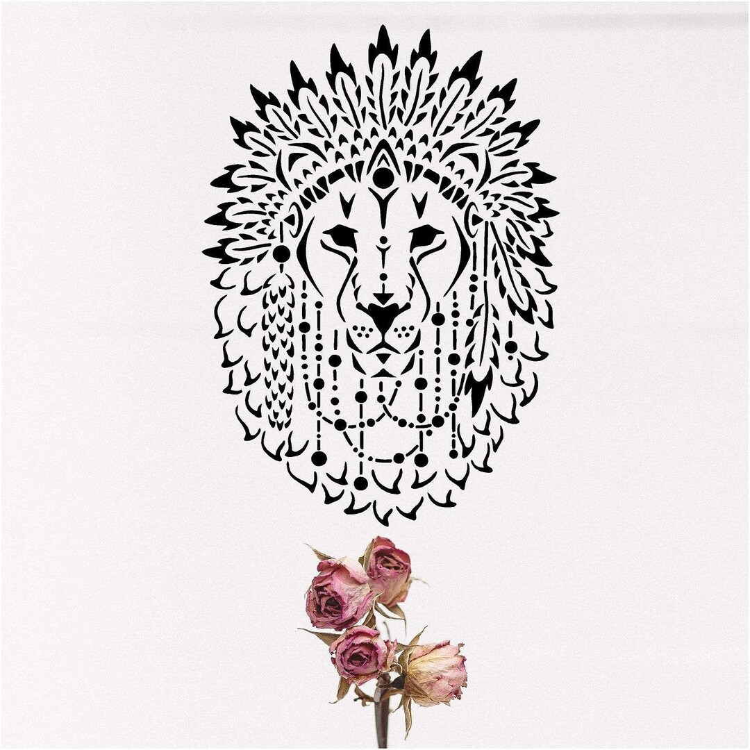 African Lion Vinyl Wall Art, Decal, Sticker, Transfer, Mural, Removable ...