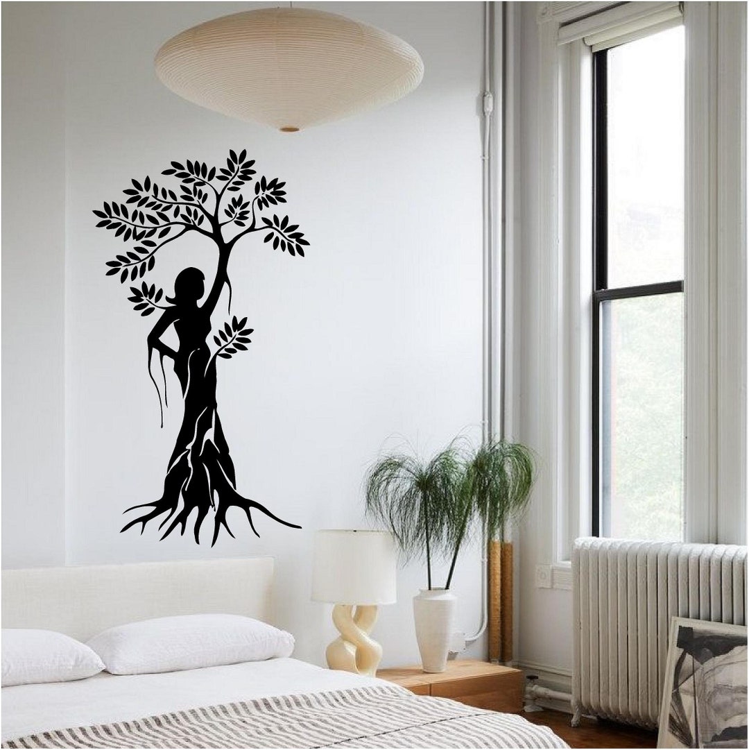 Lady Earth Mother Nature Vinyl Wall Art, Decal, Sticker, Transfer ...