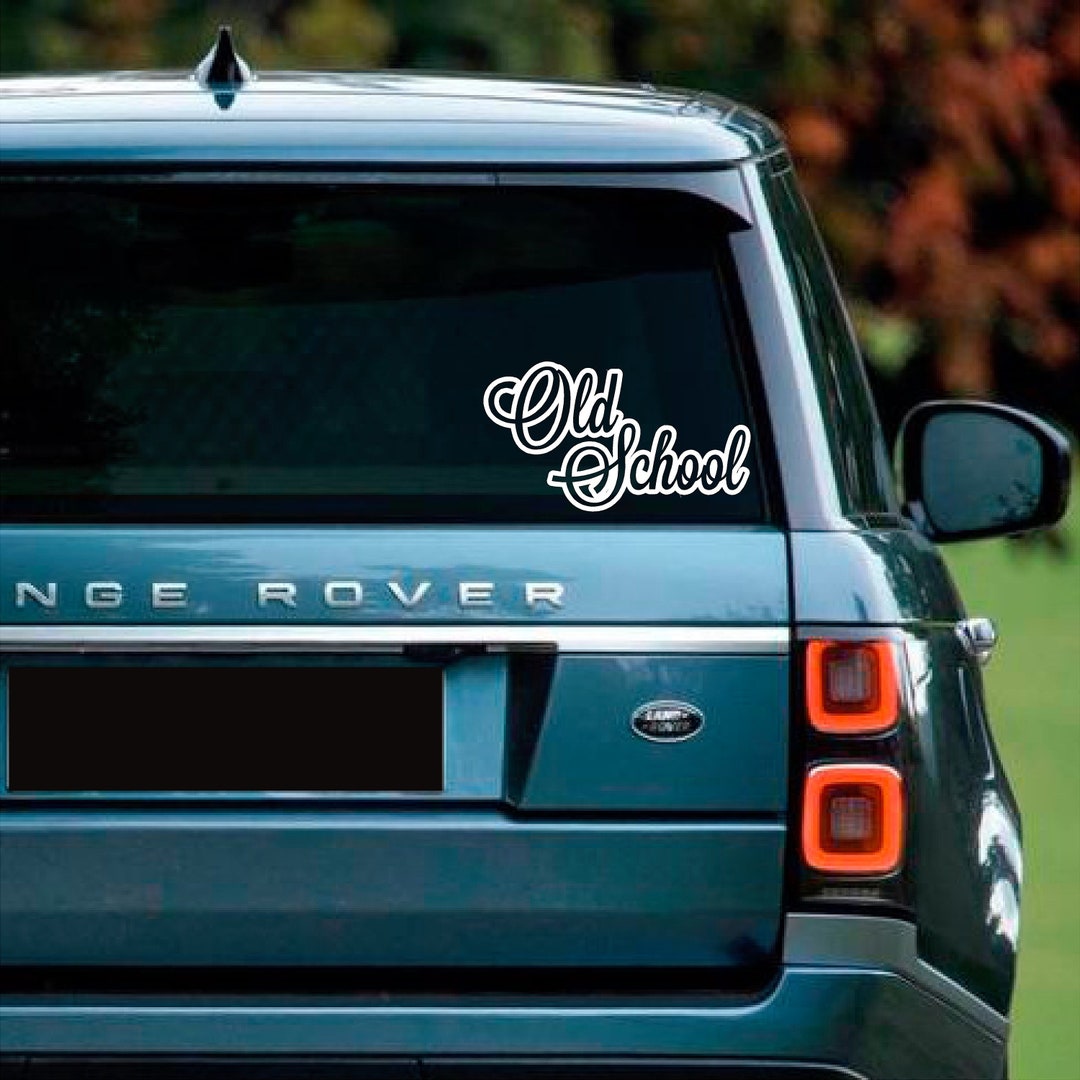 Old School Bumper Sticker, Decal, Transfer, Cut Not Printed, Easy to ...