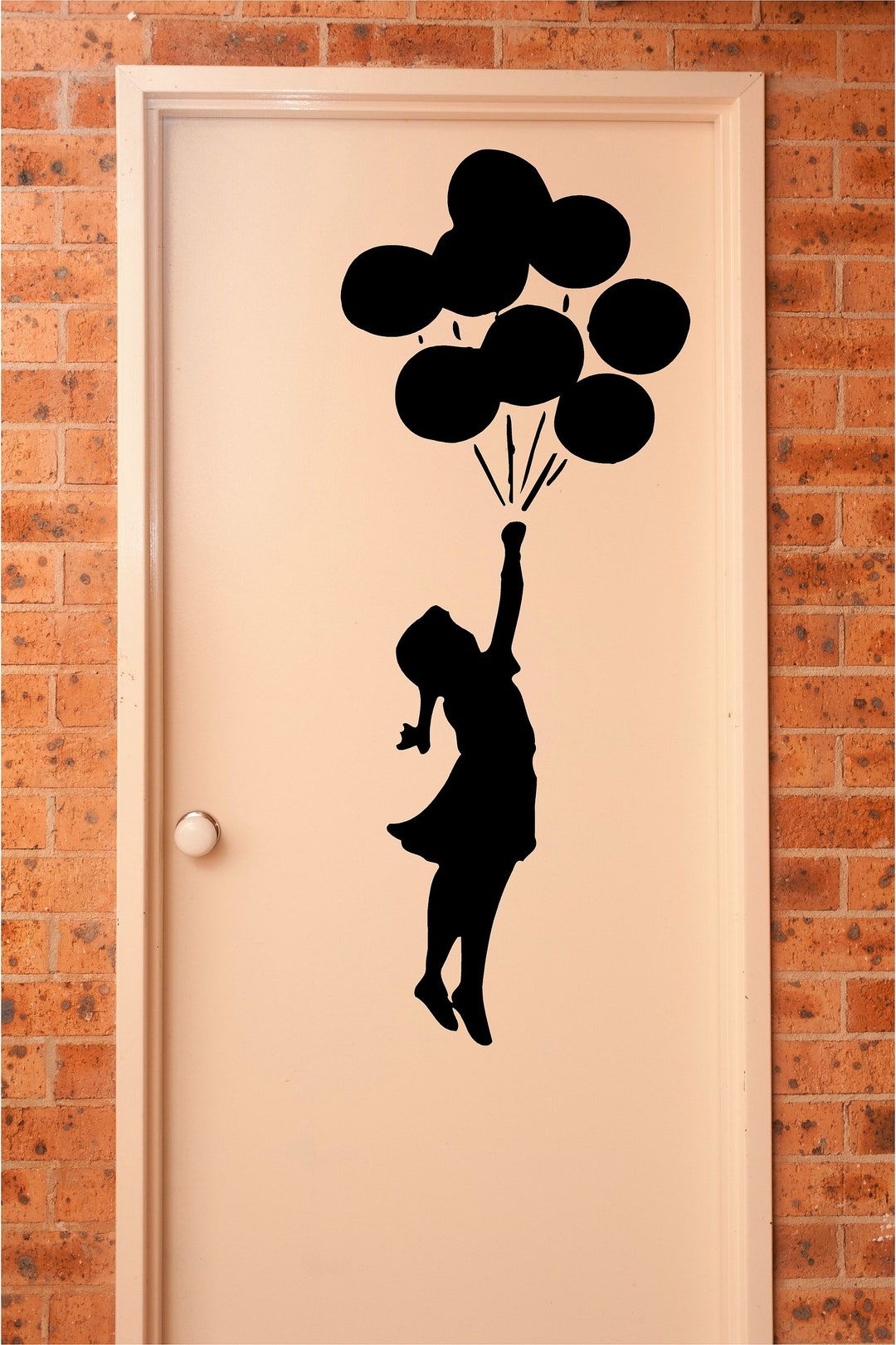 Banksy Girl With Balloons Sticker, Vinyl Wall Art Sticker, Transfer ...