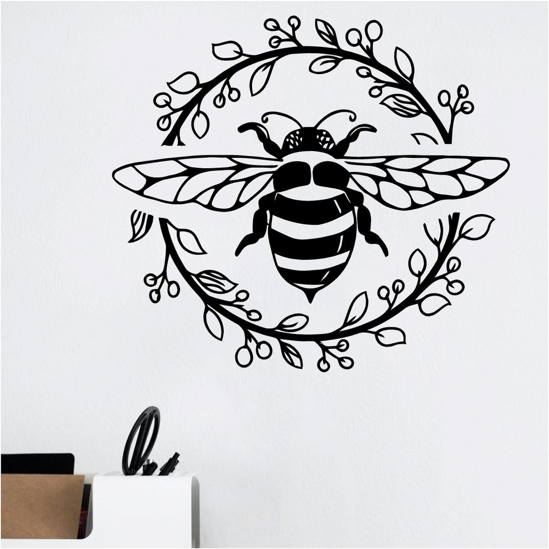 Buzzy Bee Vinyl Wall Art, Decal, Sticker, Transfer, Mural, Decor, Rent ...