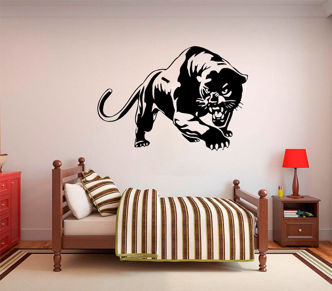 Black Panther Vinyl Wall Art, Decal, Sticker, Transfer, Mural ...