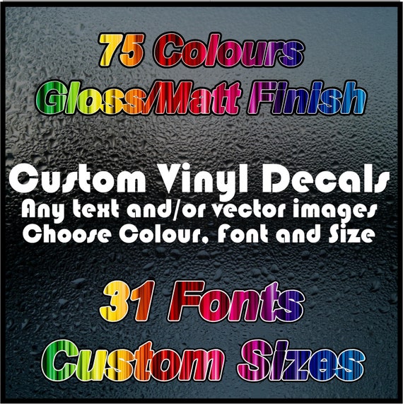 CUSTOM VINYL DECALS Sign Transfer Mural Decal Sticker 75 | Etsy