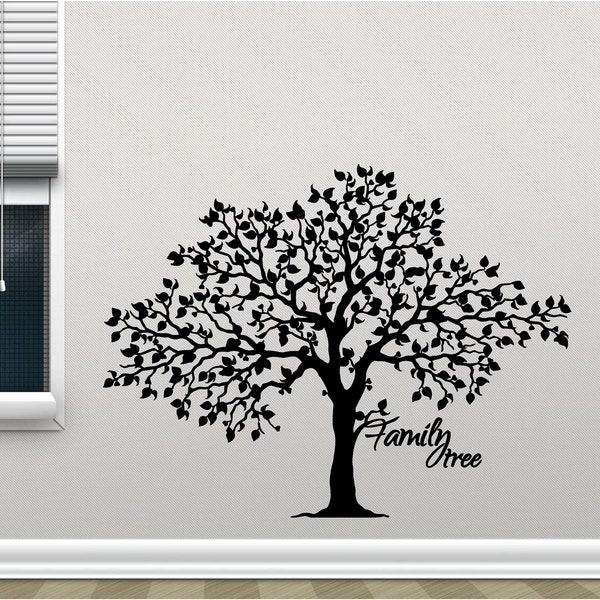 Family Tree Wall Decal - Etsy