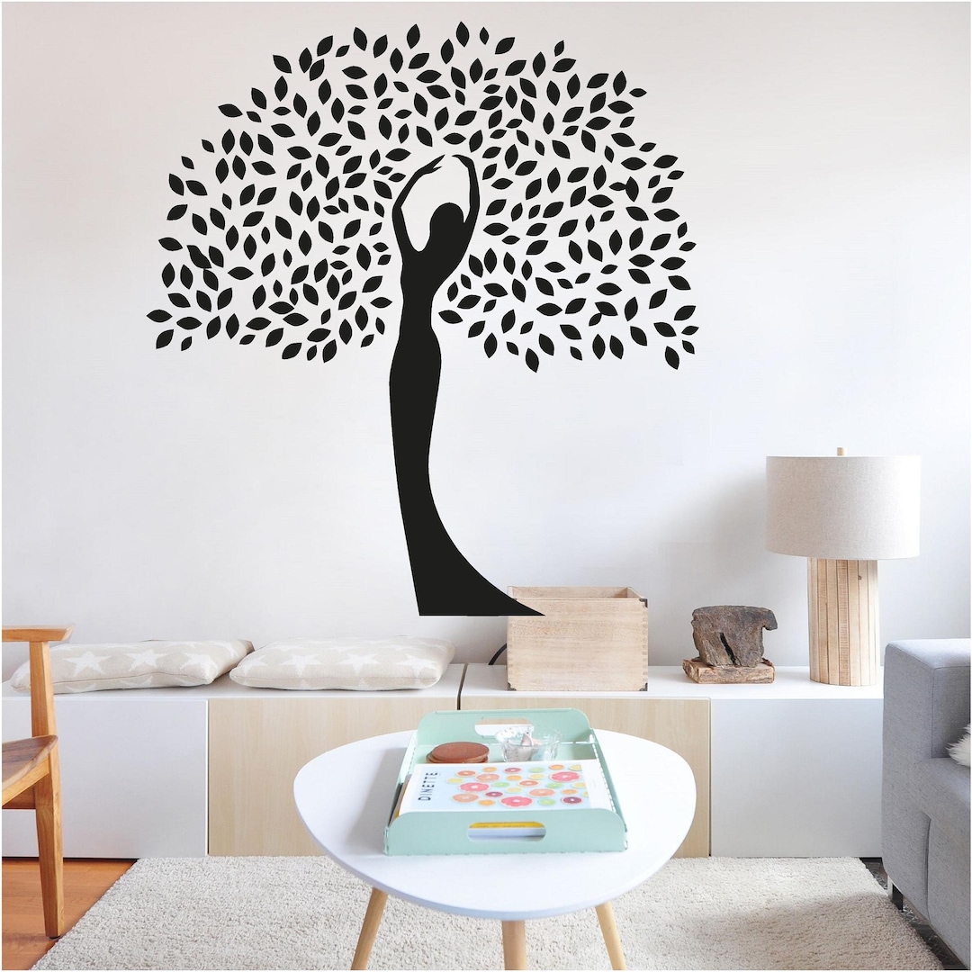 Lady Earth Mother Nature Vinyl Wall Art, Decal, Sticker, Transfer ...