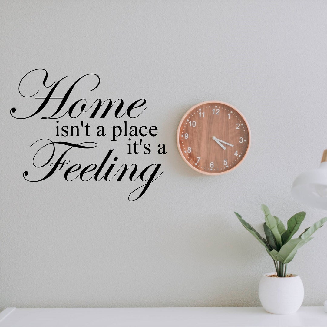 Home is a Feeling - 0157, Wall Art Decal, Transfer, Mural, Sticker, 75 ...