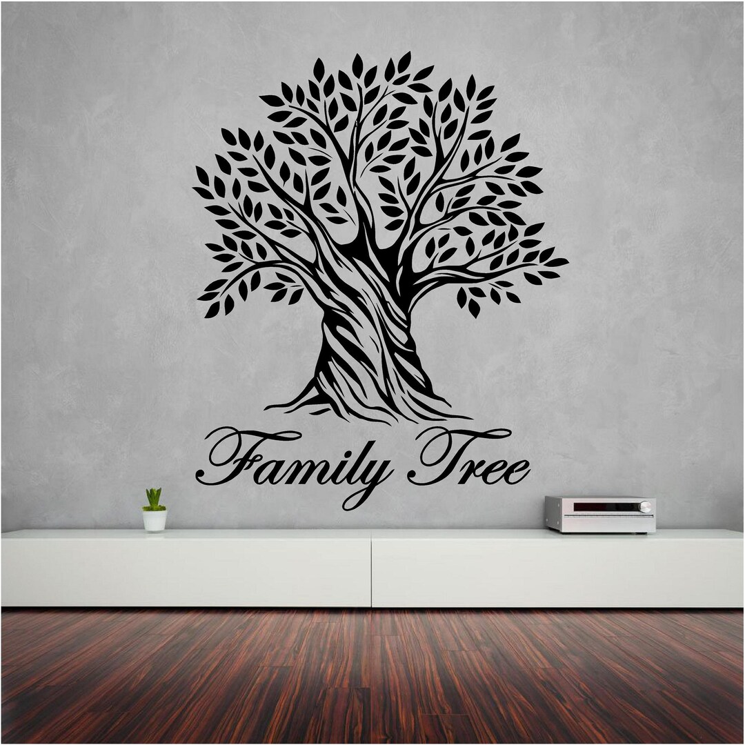 Family Tree Vinyl Wall Art, Decal, Sticker, Transfer, Mural, Decor ...