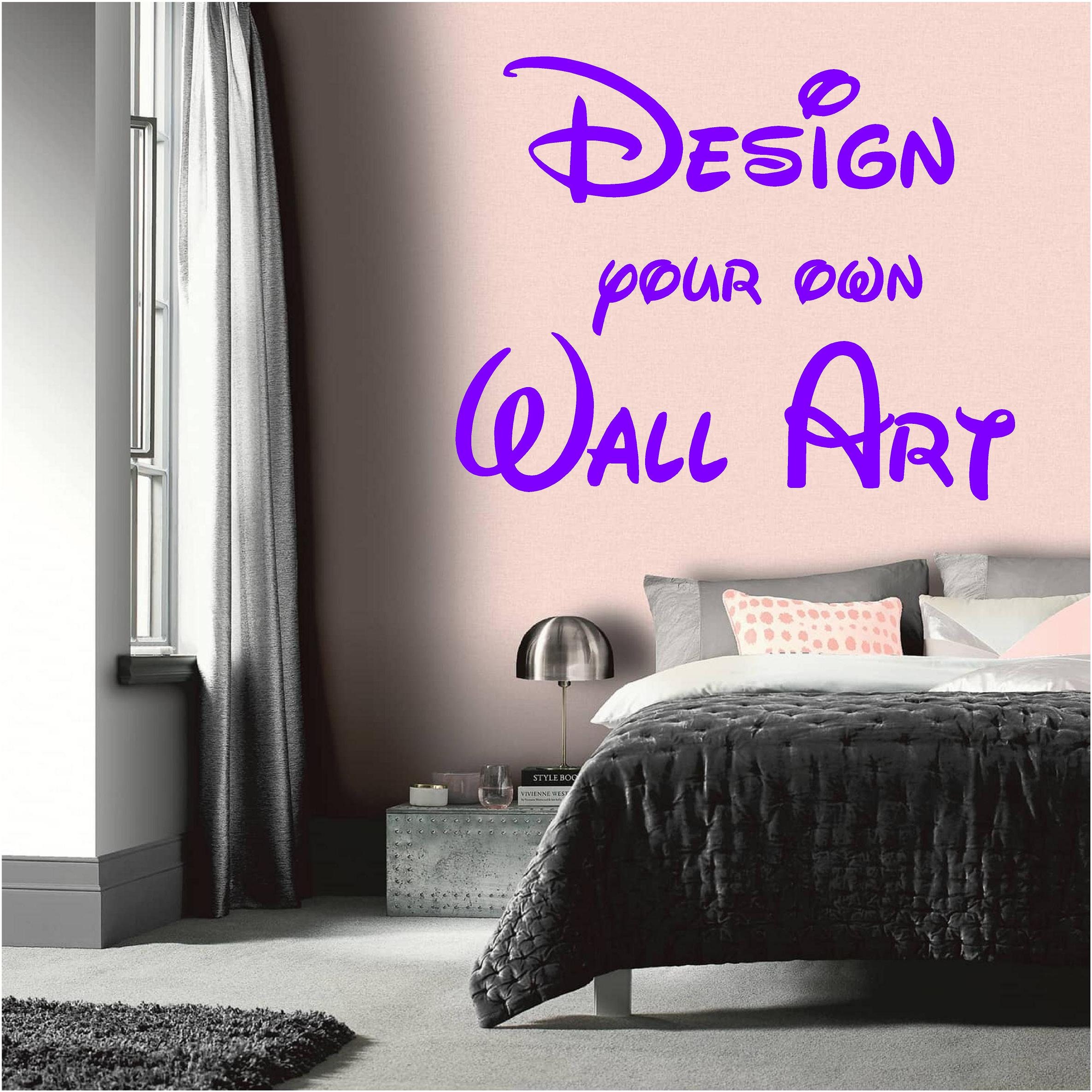 DESIGN YOUR OWN Wall Art Sign Transfer Mural Decal - Etsy UK
