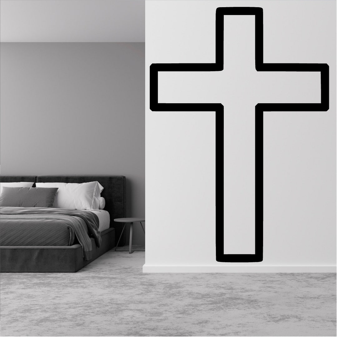 Christian Jesus Cross, Christianity, Religious, Religion Wall Art Decal ...