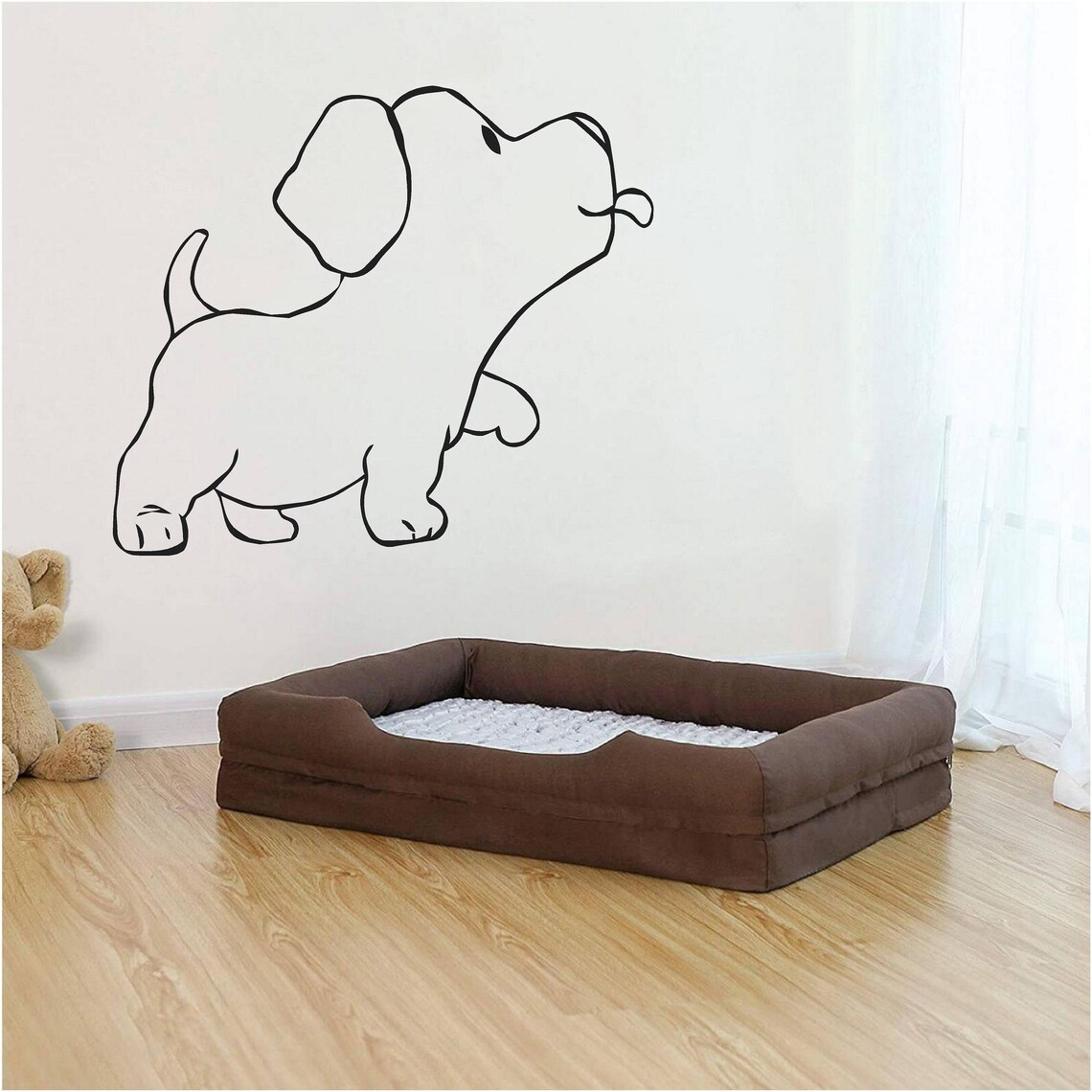 Puppy Dog Cartoon Vinyl Wall Art, Decal, Sticker, Transfer, Mural ...