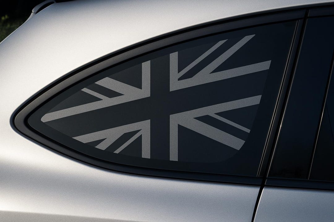 Custom Silver Etched Flag Car Window Decal | Frosted Glass Vinyl ...