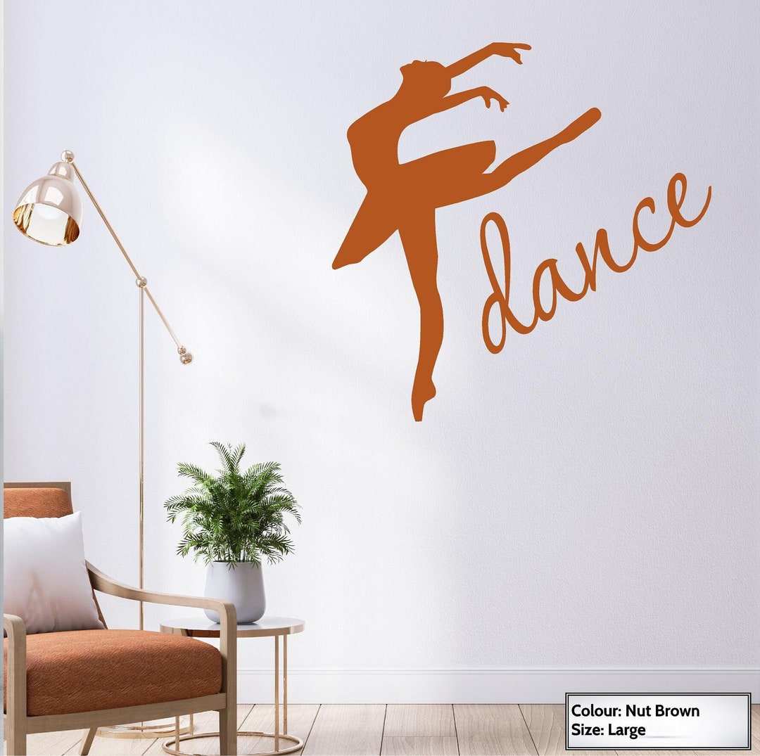 Ballet, Dance Sticker, Vinyl Wall Art Sticker, Transfer, Mural, Stencil ...